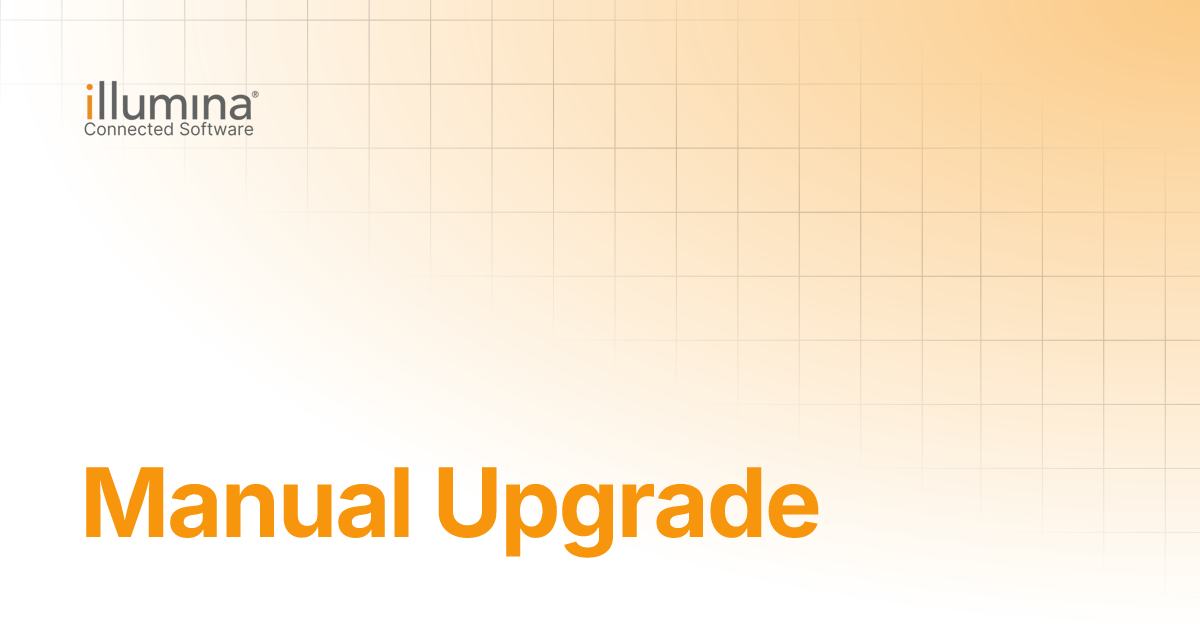 Manual Upgrade | Illumina Connected Software