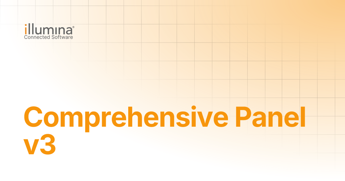 Comprehensive Panel v3 | Illumina Connected Software