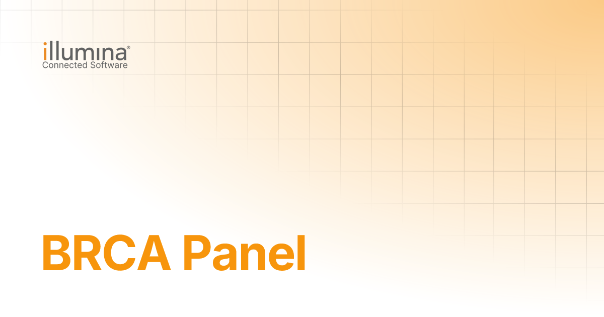 BRCA Panel | Illumina Connected Software