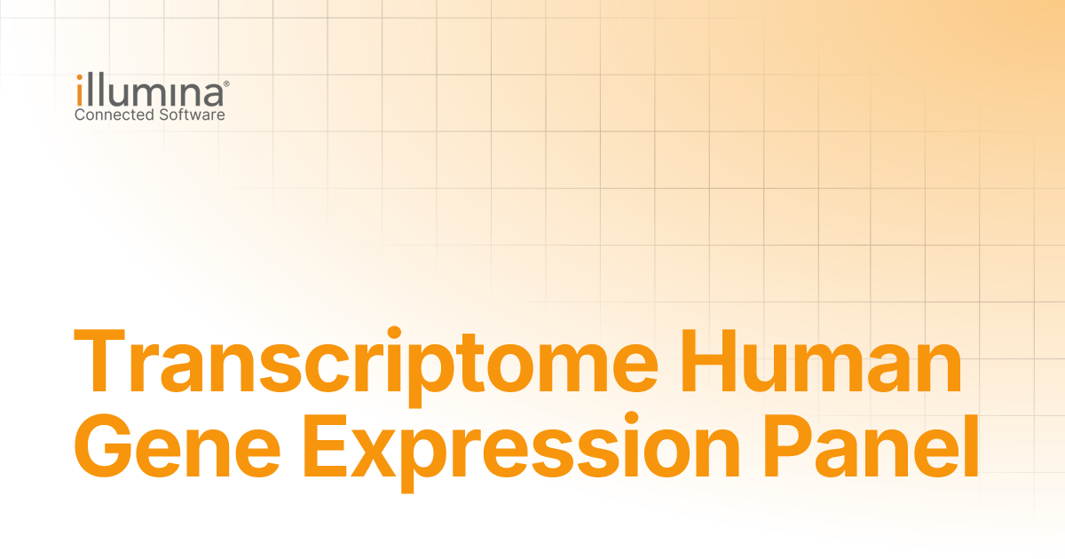 Transcriptome Human Gene Expression Panel | Illumina Connected Software