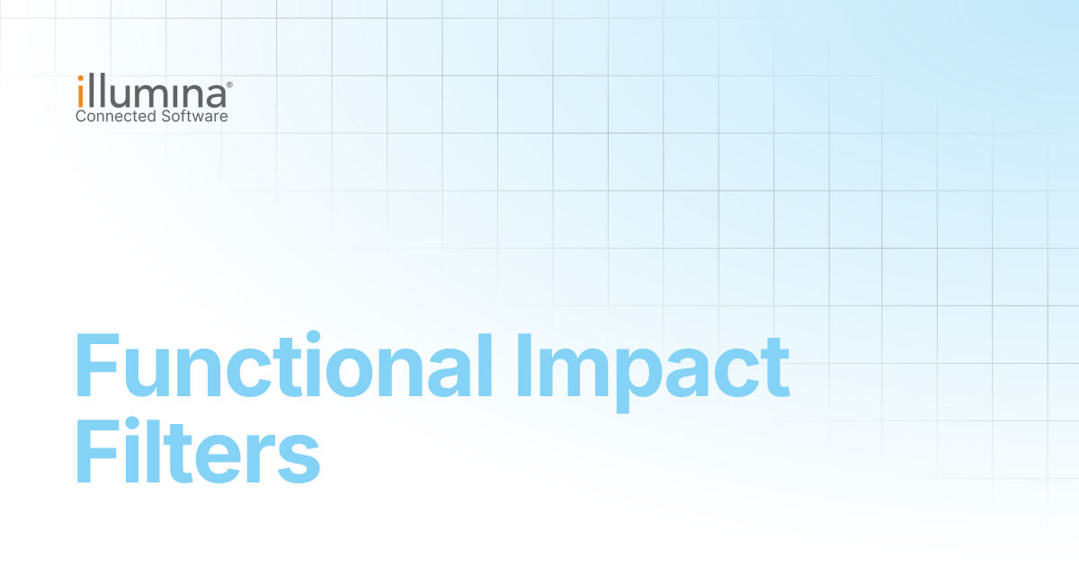Functional Impact Filters | Illumina Connected Software