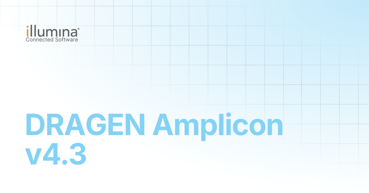 DRAGEN Amplicon v4.3 | Illumina Connected Software