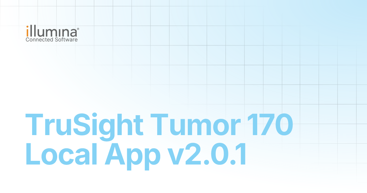TruSight Tumor 170 Local App v2.0.1 | Illumina Connected Software