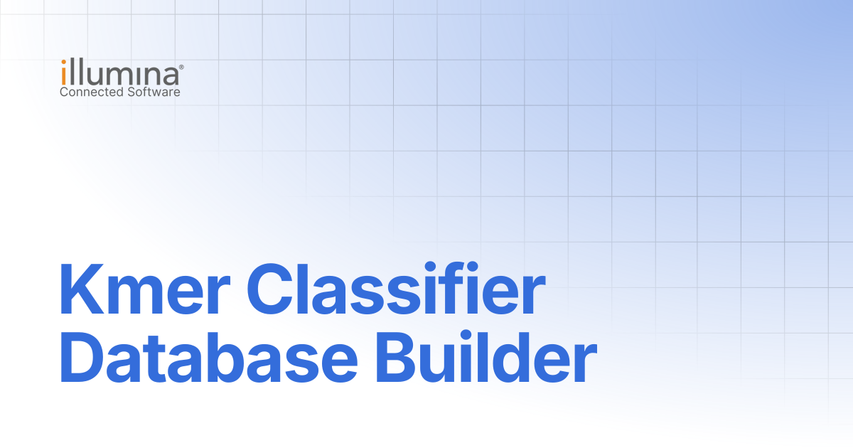 Kmer Classifier Database Builder | DRAGEN v4.3 | Illumina Connected ...