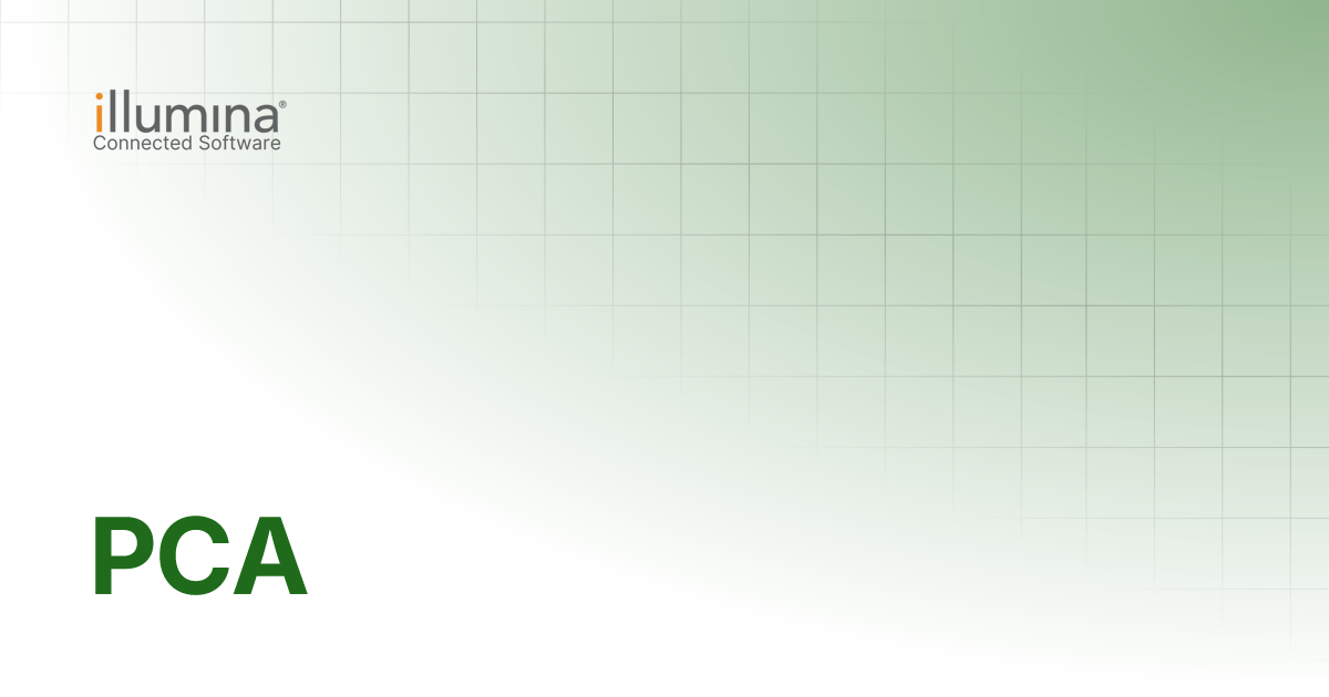 PCA | Illumina Connected Software