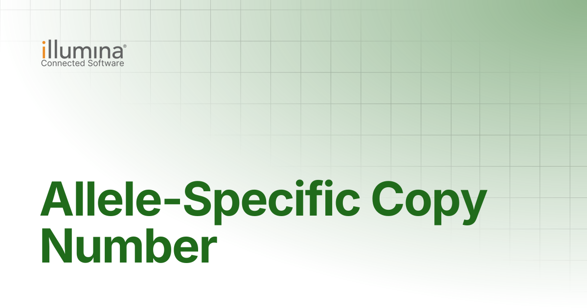 Allele-Specific Copy Number | Illumina Connected Software