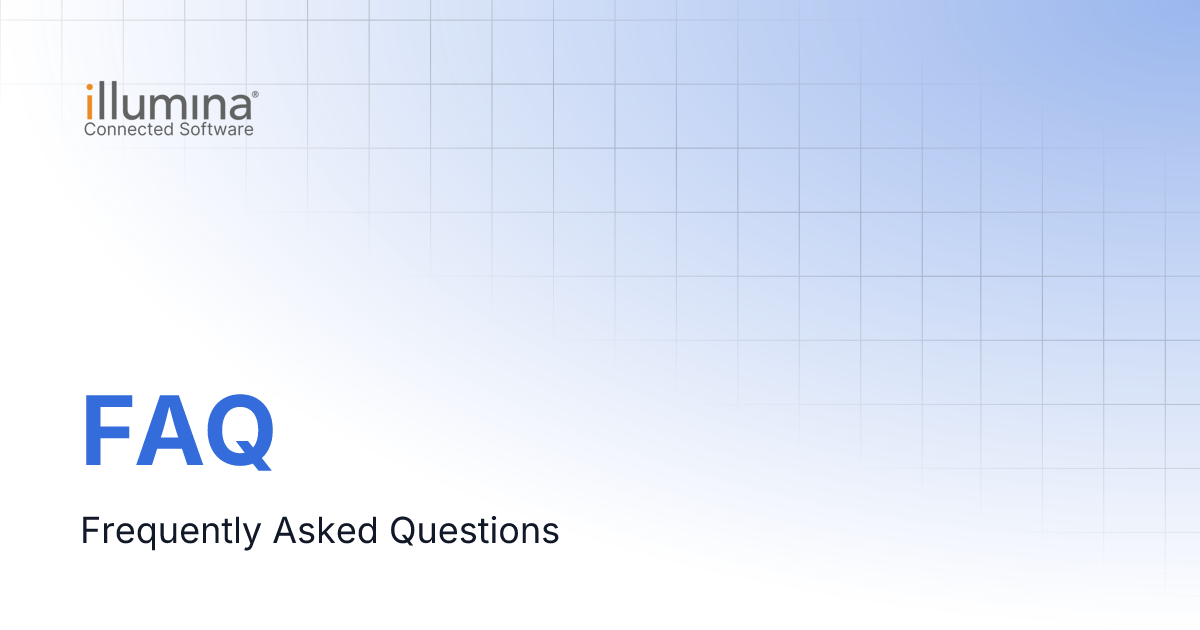 FAQ | Illumina Connected Software