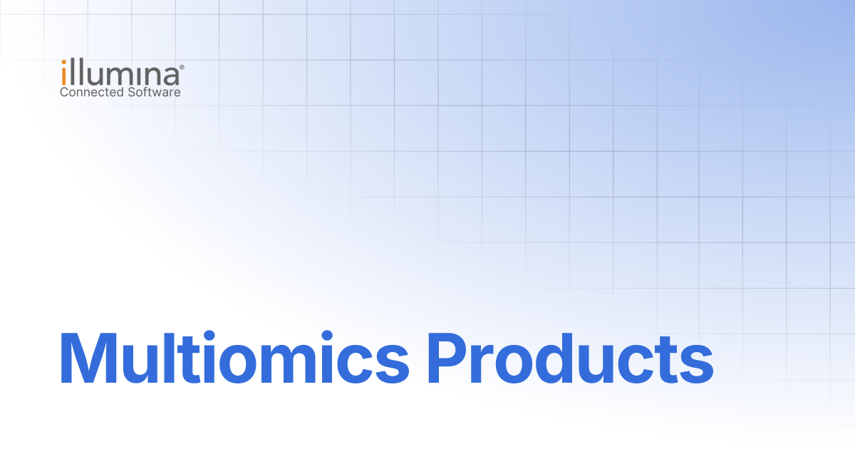 Multiomics Products | Illumina Connected Software